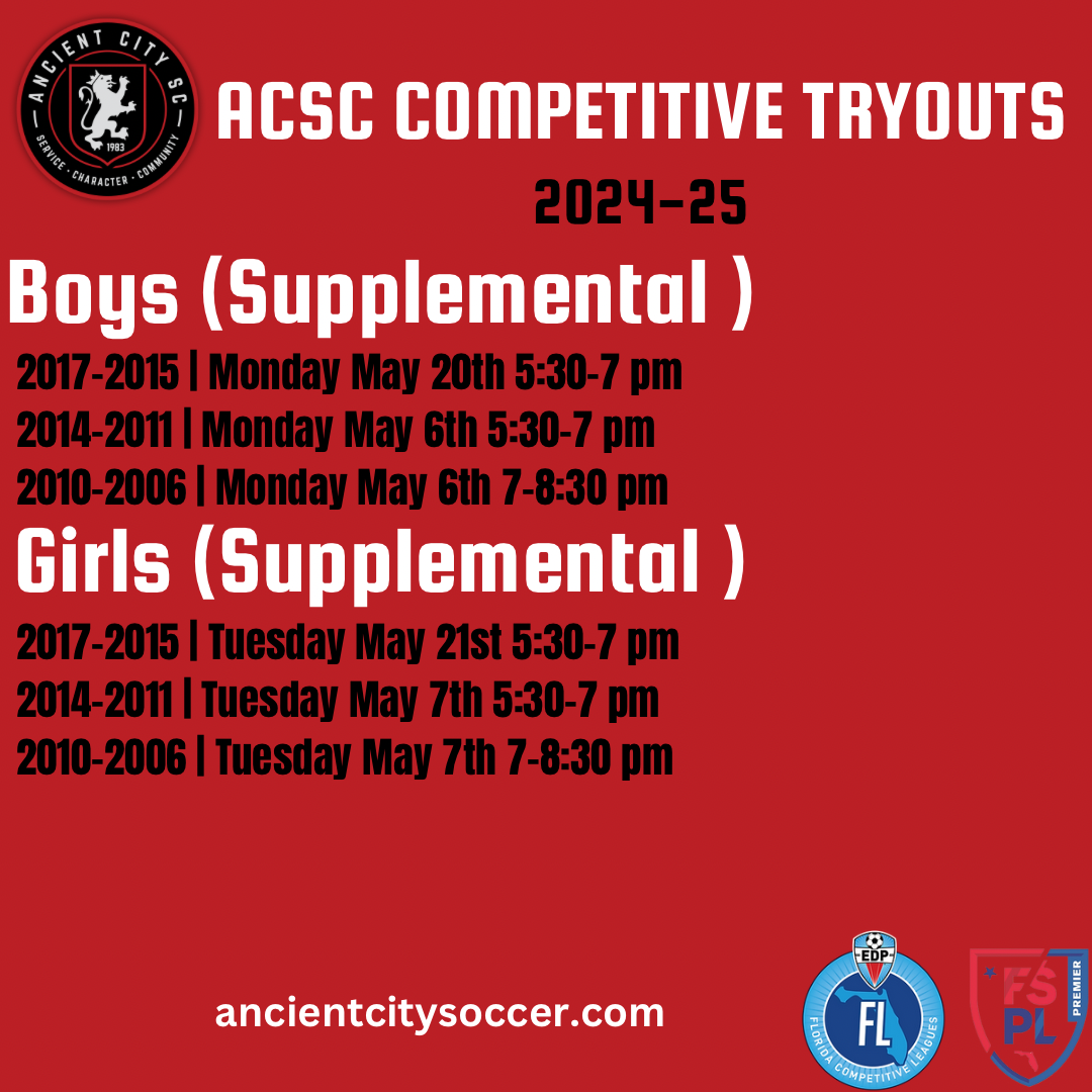 2024-2025 Competitive Tryouts | Ancient City Soccer Club 2024-2025 Competitive Tryouts | Ancient City Soccer Club